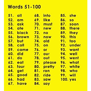 Teaching Cards and Dictionary Combo, Words 1-150