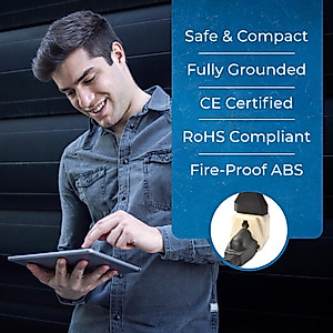 OREI USA, Japan, Philippines & More (Type B) Travel Adapter Plug - 2 in 1 - CE Certified - RoHS Compliant - 4 Pack - White Color (DB-5-4PK)