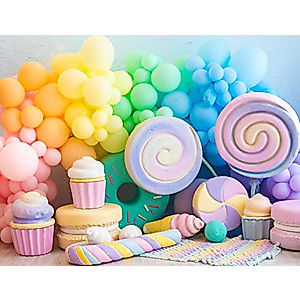 Light Purple Balloons Garland Kit 105 Pcs 18/12/10/5 Inch Pastel Purple Balloons Different Sizes, Latex Lavender Balloons for Birthday Balloons/Christmas/Baby Shower/Candyland Party Decorations