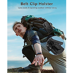 FNTCASE for Samsung Galaxy S23 Case : with Belt-Clip Holster & Kickstand Heavy Duty Rugged Shockproof Protective Phone Shell | Military Grade Protection Durable Cover for Galaxy S23 - Black