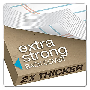 TOPS Docket Writing Pads, 8-1/2" x 14", Legal Rule, White Paper, 50 Sheets, 12 Pack (63590)