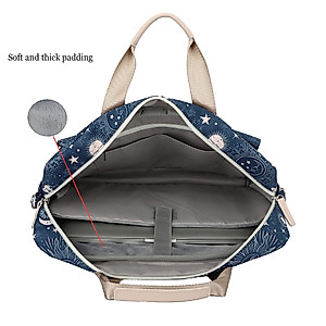 SANFAN Laptop Briefcase, Water Repellent Multi-Functional Shoulder Messenger Case Bag For MacBook Pro 15 inch and 16 inch-16 inch Laptop(Sol de Mayo)