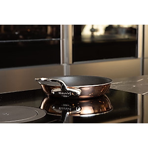 Mauviel M’6S 6-Ply Polished Copper Nonstick Frying Pan With Cast Stainless Steel Handle, 11.8-in, Made In France