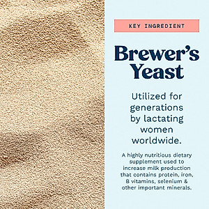 Mommy Knows Best Brewer's Yeast Powder for Lactation Support for Breastfeeding | Mild-Tasting, Debittered, Delicious in Lactation Cookies, Smoothies, Lactation Recipes, Gluten-Free, 12 oz