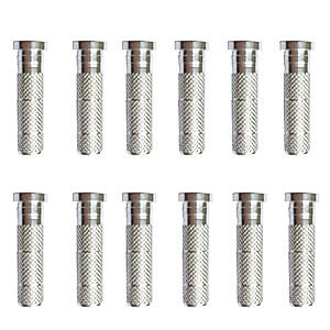 Field Points Bolt Carbon Arrow Aluminum Brass Inserts with Surface Indentation Inserts Inner Diameter .244 Arrow insents Shaft for Archery Accessories (5-16-0.311in)