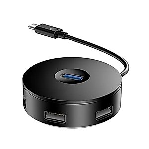 SHYPT USB HUB USB 3.0 USB 2.0 USB C HUB HUB 4 Port Computer Accessories USB Adapter (Color : Black)