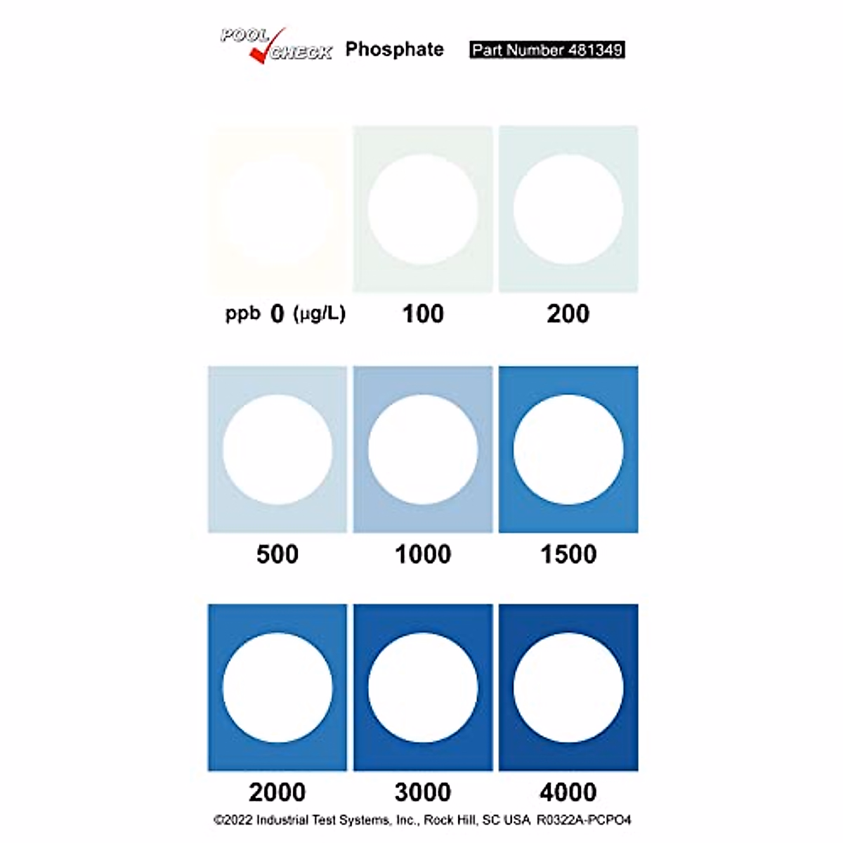Industrial Test Systems 481349 Pool Check Phosphate Test