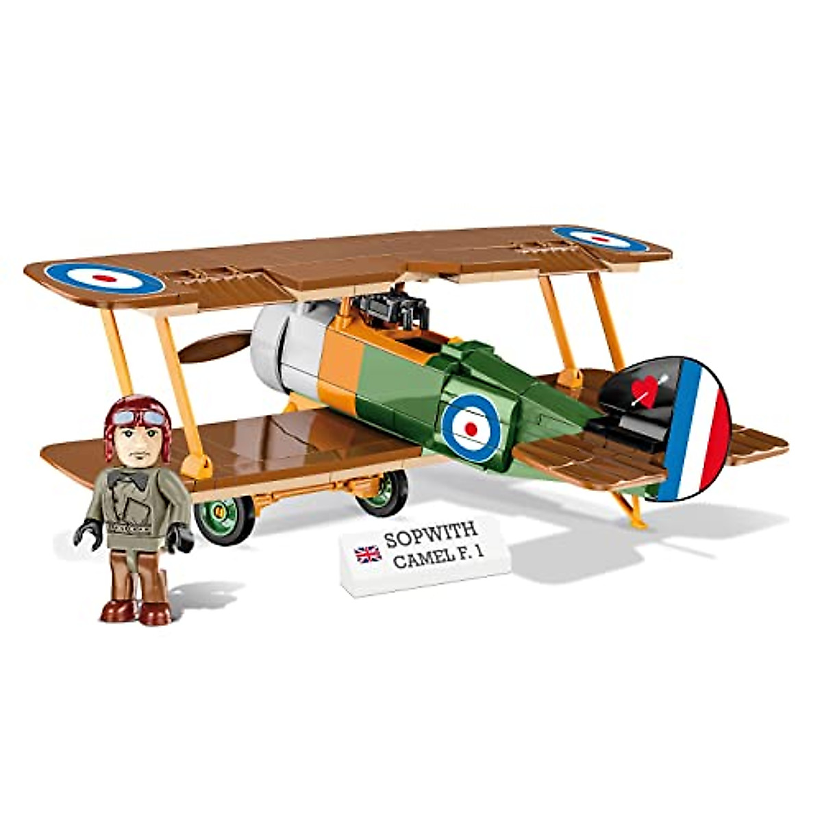 COBI Historical Collection Great War Sopwith F.1 Camel Plane, Multicolor, 175 pieces