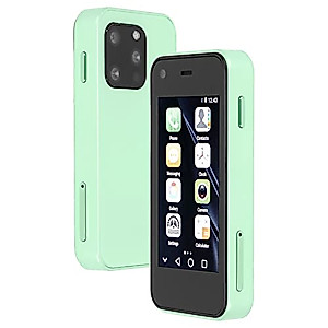 Zyyini Mini Size 2.5inch HD Touchscreen Lightweight Cell Phone for Working (Green)