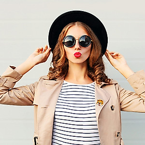 SEWACC 100 Sets Transfer Blank Badge Button Pin Supplies Metal Round Button Parts Large Pin Button Badge Button Badge Parts Badge Making Supplies Labels Badge Craft Jewelry Photo Alloy