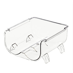 KNC Stackable Vertical Free-Standing Water Bottle Holder - Wine Rack Storage Organizer for Kitchen Countertops, Pantry, Refrigerator,Ideal Storage for Wine, Soda, Pop and Beer - Clear