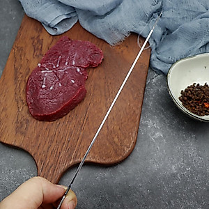 8" Chef Blank 7 Ply Damascus Steel 440C Core Layer Hardness 60 HRC DIY Kitchen Knife