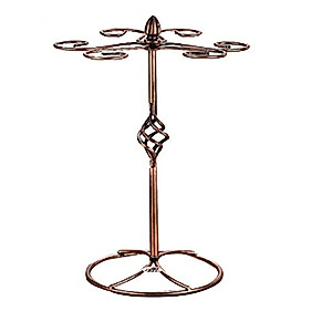 Fadak New Wine Holder 6 Cup Holder Lower Cabinet Hanging Goblet Holder - Undrilled Brass Champagne Gold Matte Stainless Steel (L)