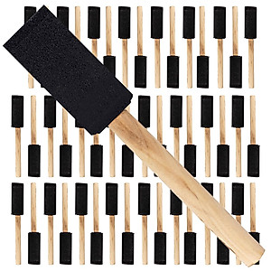 Pro Grade - Foam Brushes - 1 Inch 48 Piece Foam Brush Set