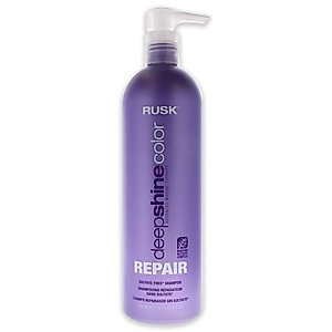 RUSK Deepshine Color Repair Sulfate Free Shampoo, Repairing and Restoring, Protects Color, 25 fl.oz.