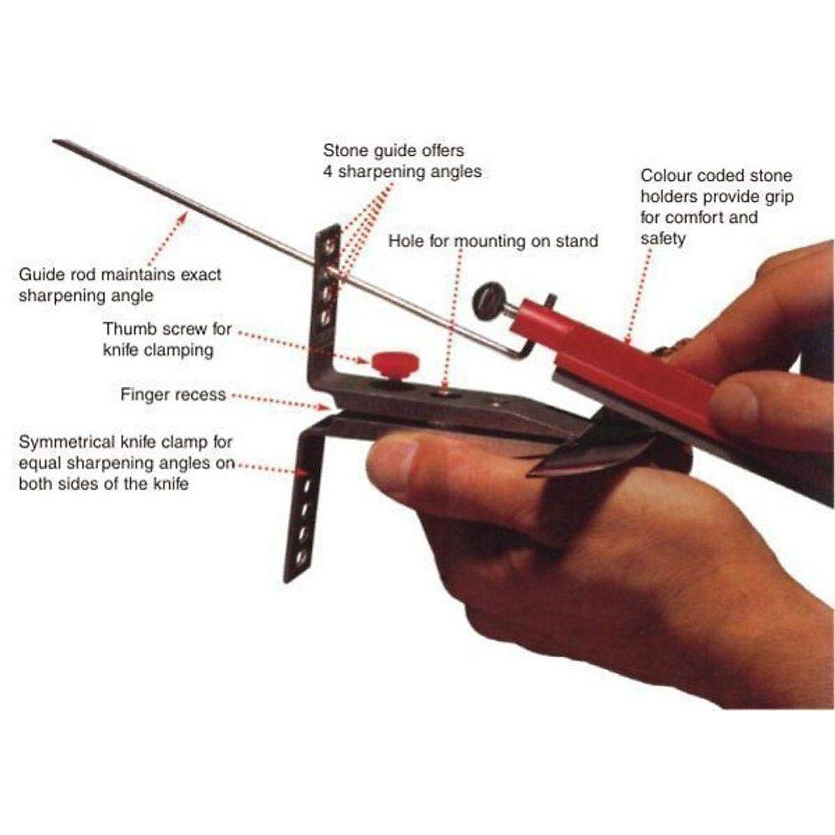 Lansky Natural Arkansas Sharpening System: Natural 3-Stone Arkansas Knife Sharpening Kit with Honing Oil- LKNAT