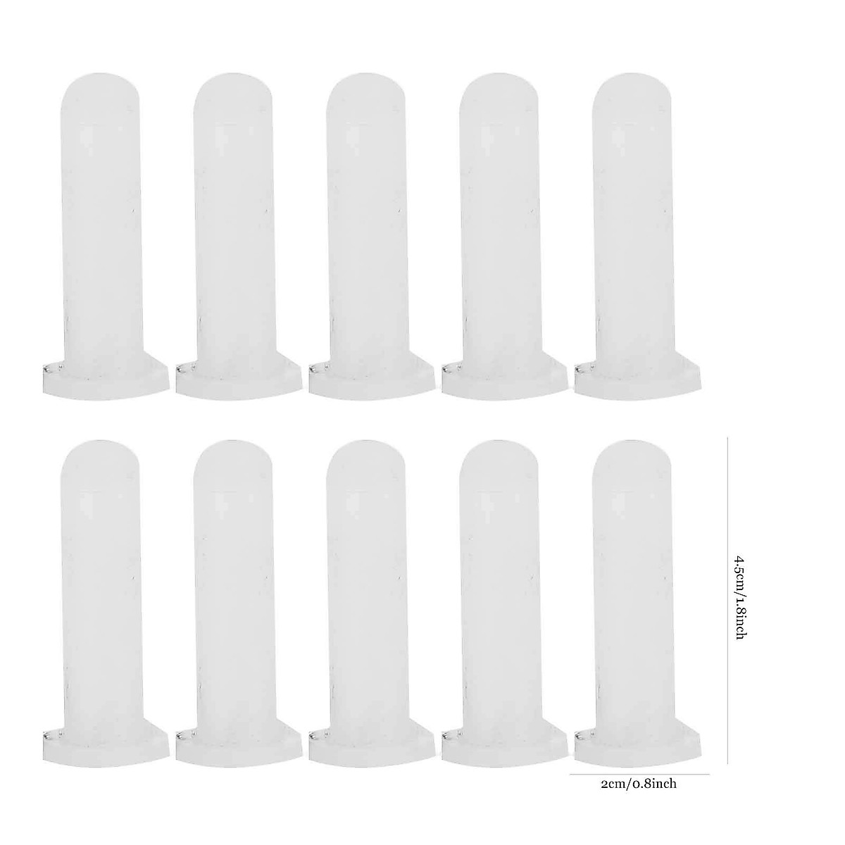 10pcs Lamb Feeding Nipple, Goats Sheep Cow Milk Bottle Bucket Nipple Replacement Soft Gel Pacifier