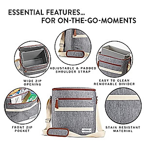 Foundry by Fit+Fresh, 12-Can Soft Cooler Bag Insulated Leak Proof, Insulated Soft Cooler Bag, Portable Soft Cooler, Soft Cooler Leakproof, Large Soft Cooler, Soft Sided Cooler Bag, Travel Cooler