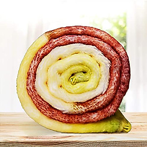 PHNAM Funny Avocado Plush Blanket Soft and Cozy Throw Blanket for Couch Throw Blanket for Adult and Kids Bed Couch Travel 59X51Inches