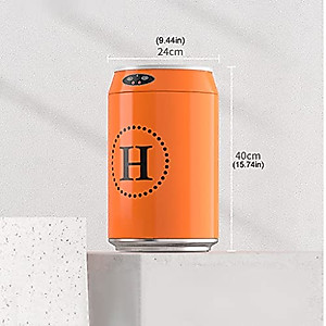 BONAD Bathroom Trash Can Indoor Stainless Steel Intelligent Automatic Induction Trash can Office Living Room Bedroom Kitchen Bathroom Creative Trash can Wastebasket (Color : 1)