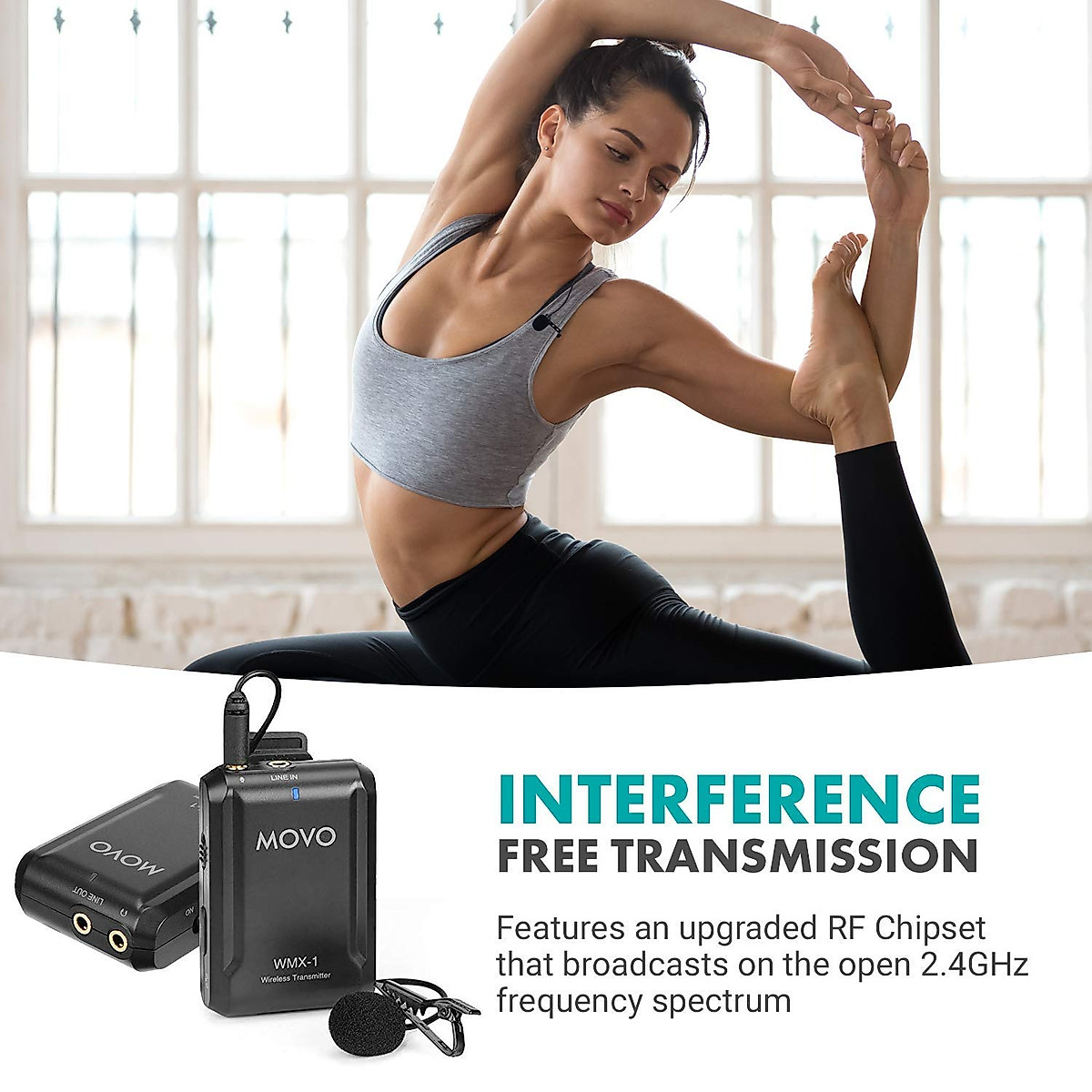 WMX-1 Lightning Connector Dongle Bundle - Wireless Lavalier Microphone Compatible with Apple iPhone, iPad Smartphones and Tablets - Optimized for Microphones/Pro Audio