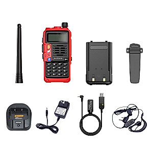 BaoFeng Ham Radios Long Range Handheld UV-S9 Plus 8W VHF UHF Dual Band High Power Two Way Radio Long Rang Walkie Talkie Rechargeable with 2200mAh Larger Battery USB Charger Cable