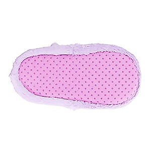 Simple Joys by Carter's Unisex Babies and Toddlers Fuzzy Slipper, Lilac, Owl, X-Small Toddler