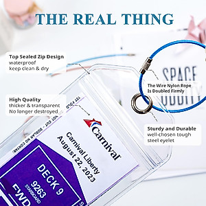 Cruise Ship Essentials for Carnival, Princess, NCL, MSC by JOLLYANTS, Cruise Luggage tag Holders Cruise Must Haves Waterproof & Reusable