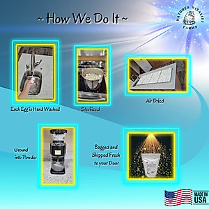 12 oz Pure U.S.A. Eggshell Powder for Dogs/Cats, Calcium Supplement with Membrane, Finely Ground Egg Shells