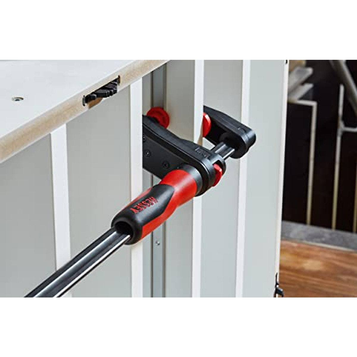 BESSEY GK60 GearKlamp Series - 24 Inch Bar Clamps for Woodworking, 450 lb Clamping Force, Wood Clamps for Gluing, Hand Clamps, Sturdy Woodworking Clamps for Cabinetry, Carpentry, & Home Improvement