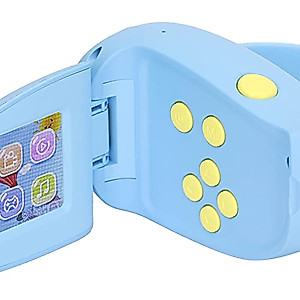 Jeanoko Mini Children Camera, Kids Digital Camera Timed Photo Multifunctional 2in TFT Display Screen Easy to Operate with 400Mah Battery for Child Education(Blue)