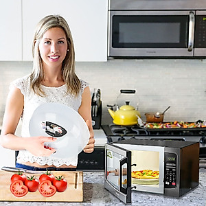 Microwave Splatter Cover, Microwave Cover for Food, Microwave Plate Cover Guard Lid with Steam Vents Keeps Microwave Oven Clean, 11.5 Inch BPA Free & Dishwasher Safe