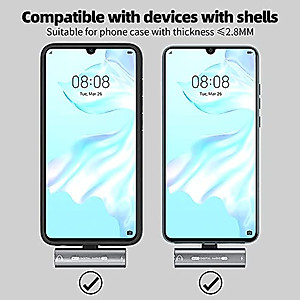 USB C to 3.5mm Headphone and Charger Adapter, 2 in 1 USB C to 3.5mm Audio and PD 60W Fast Charge Fit for Galaxy S23 S22 S21 S20 Ultra Note 20 10, Google Pixel 7 6 Rro 5 4 XL 3 XL 2XL,iPad Pro (Grey)