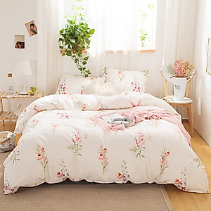 Merryword White Blue Bedding Blue Butterfly Duvet Cover Set Blue Red Butterflies and Dragonfly Printed Design White Boys Girls Bedding Sets Twin 1 Duvet Cover 1 Pillowcase (Twin, Blue Butterfly)