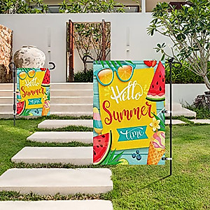 Cabilock 20pcs Garden Flag Plastic Stopper Clips Adjustable Anti-Wind Clips Flag Accessories for Garden Flag Poles Stand