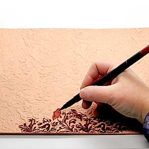 Realeather F2400-01 Dual Tip Leather Dye Marker Pens (6 Pack), Earth Tones