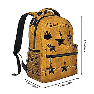 DUAHUAZAI Kid'S Backpack Broadway Musical School Bag For Teens Boys Women Laptop Daypack Traveling Lightweight Book Bags