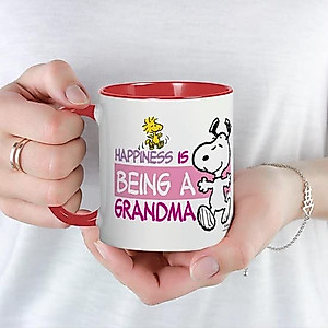CafePress Happiness Is Grandma Mug Ceramic Coffee Mug, Tea Cup 11 oz