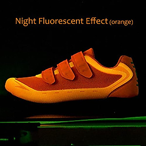 Mens Womens Indoor Cycling Shoes Compatible with Peloton Bike Shoes Cycling Shoes with Delta Cleats Clip Outdoor Pedal SPD Road Bike Shoes,Orange