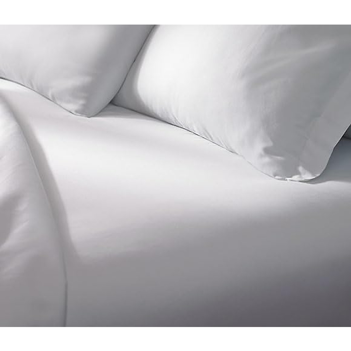 New Organic Cotton Sateen Fitted Sheet for Supreme Comfort and Durability - Fitted Sheets only Cotton-90 x 200cm (EU) size.