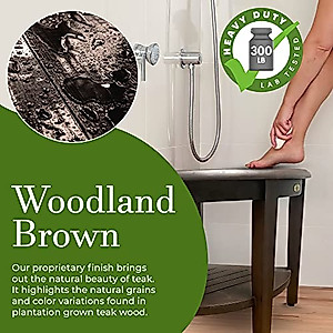 Decoteak Teak Corner Shower Bench (Non Assembled)