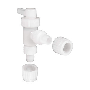 RecPro RV Plumbing Hardware | 06884 | 1/2" Compression Type 2-Way Elbow Stop Valve | 90-Degree Shutoff Fitting | Pex Pipe/Tubing Fittings (2 Fittings)