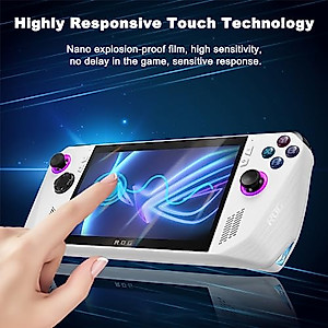 WYQLTD 4 Pack for ASUS ROG Ally 2023 Screen Protector Tempered Glass, 9H Hardness High Definition Scratch and Shatterproof