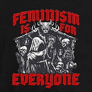 Pop Threads Feminism is for Everyone Metal Punk Emo Goth Infant Baby Boy Girl Bodysuit Black 6M