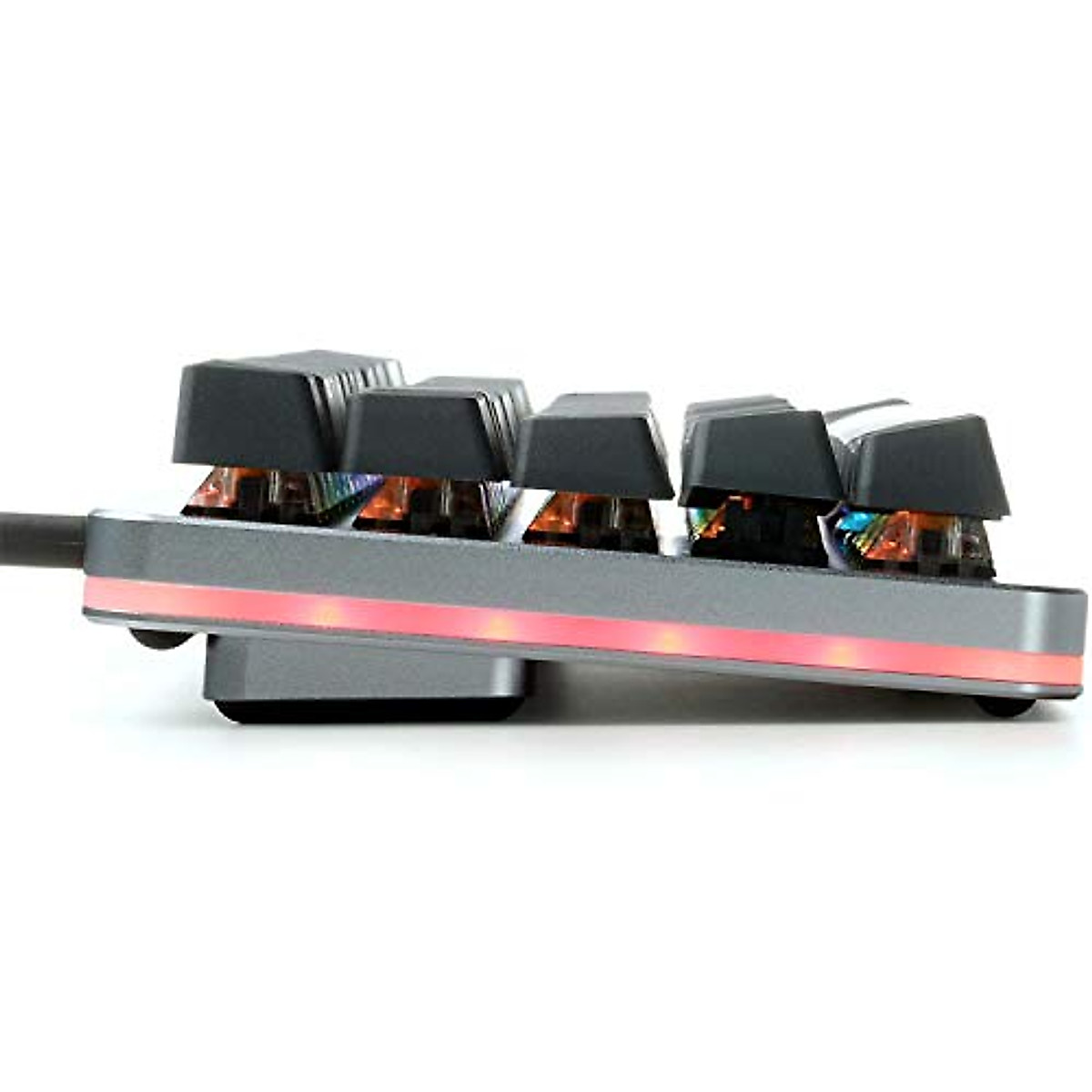 DROP ALT Mechanical Keyboard — 65% (67 Key) Gaming Keyboard, Hot-Swap Switches, Programmable Macros, RGB LED Backlighting, USB-C, Doubleshot PBT, Aluminum Frame (Cherry MX Brown RGB, Gray)