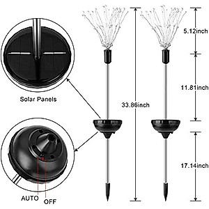 CE-galaxy Outdoor Solar Garden Lights 2 Pack (Stars)