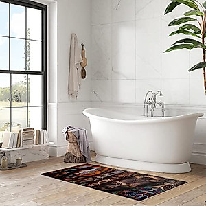 GUBIYU African American Rugs Runners Doormat Area Rugs African Mask Kitchen Rugs Non-Slip Soft Doormats Bath Carpet Floor Runner Area Throw Rugs for Home Dining Living Room Bedroom 23.6"X59"