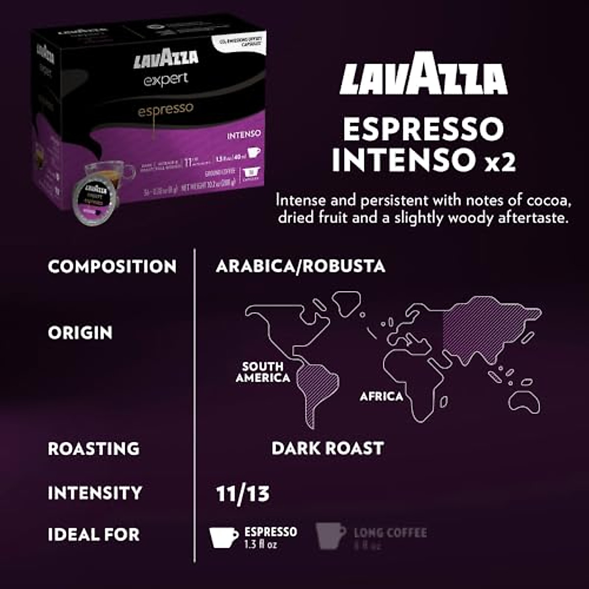 Lavazza Expert Variety Pack, Blended and Roasted in Italy, Light through Dark Roast, Full -Bodied, Sweet, Aromatic, Intense, Peristent blends, (36 Count) - Value Pack