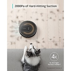 eufy by Anker, RoboVac G30 Edge, Robot Vacuum with Dynamic Navigation 2.0, 2000 Pa Suction, Wi-Fi, Boundary Strips, for Carpets and Hard Floors, Ideal for Pet Owners