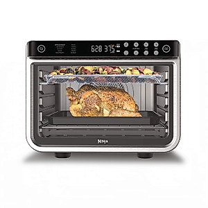 NINJA DT201 Foodi 10-in-1 XL Pro Air Fry Digital Countertop Convection Toaster Oven with Dehydrate and Reheat, 1800 Watts, Stainless Steel Finish (Renewed)